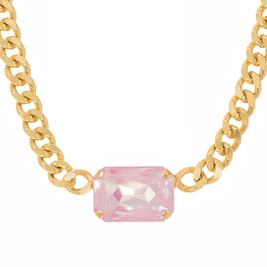 Darcy Necklace - Petal Pink Moon – Spence & Lane Boutique
